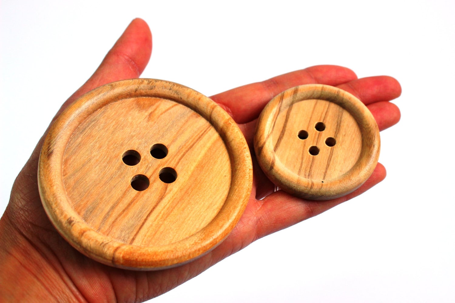 Large Wooden Buttons 5cm Giant Wooden Buttons Natural Wood | Etsy Australia