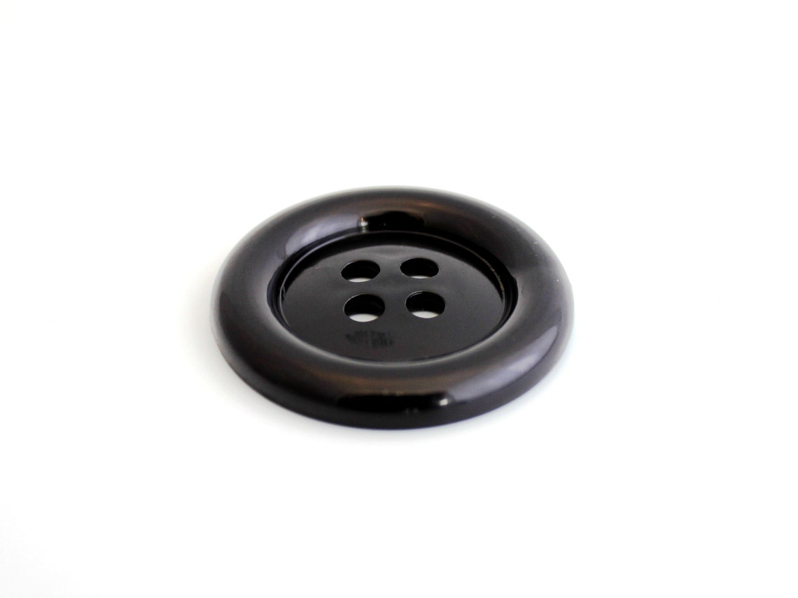 Giant BLACK Buttons Giant Plastic Buttons 5cm Extra Large - Etsy