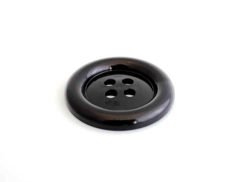 Giant BLACK Buttons Giant Plastic Buttons 5cm Extra Large - Etsy