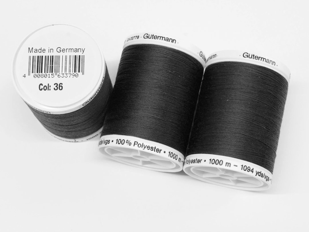 Dark Grey Gutermann Sew-all Thread: 1000m Polyester - Etsy