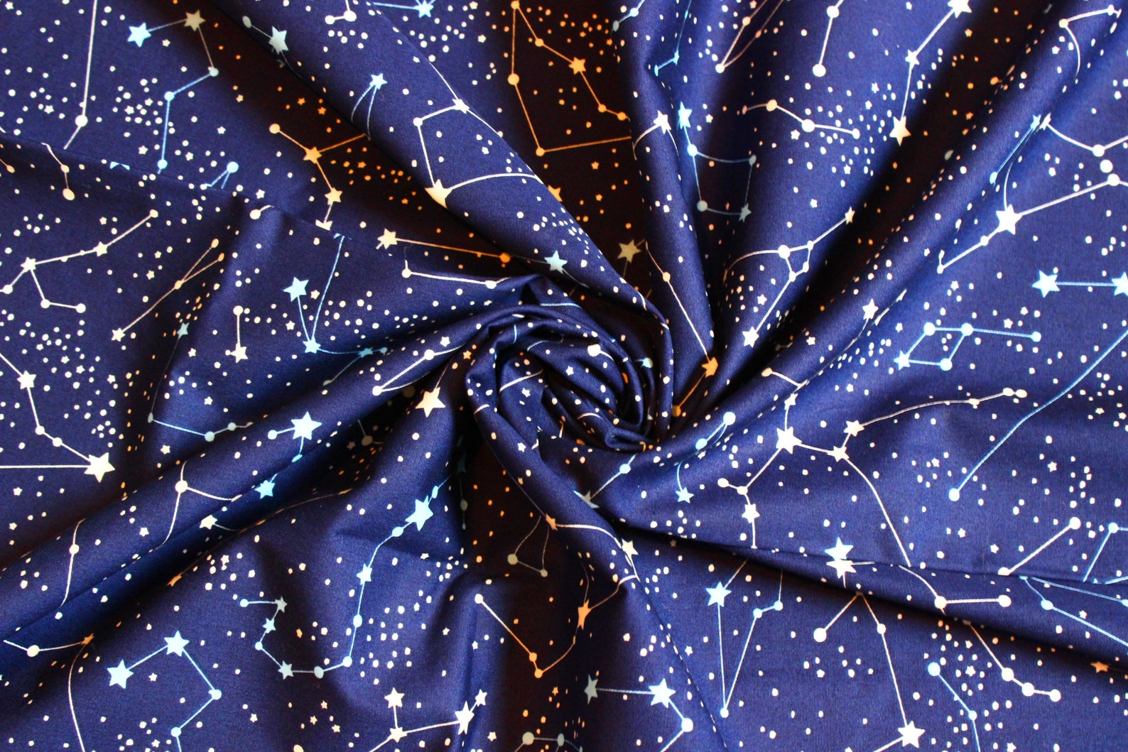 Stars and Constellations Cotton Fabric, 100% Cotton, Zodiac Print ...