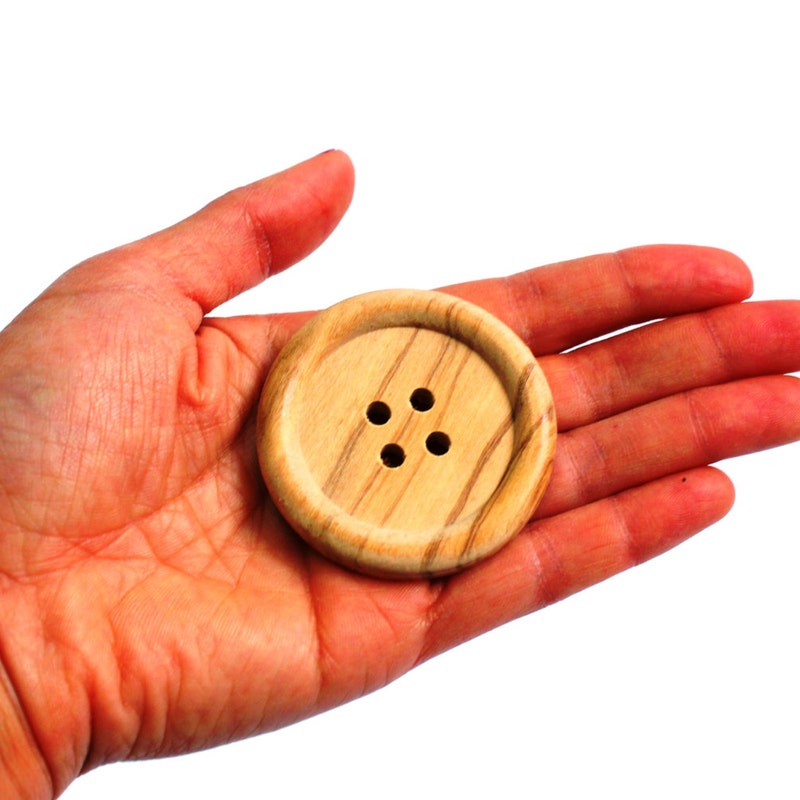 Large Wood Button 2 Inch - Etsy