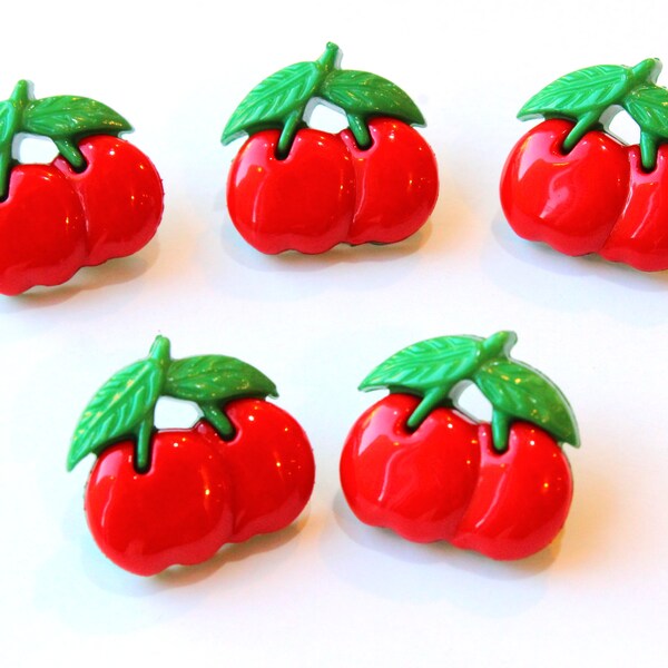 Cherry Buttons - Etsy