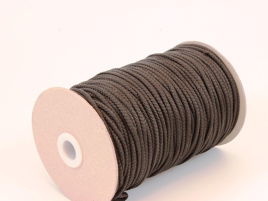 BLACK Cord Drawstring, Polyester Black Drawstring Cord, Bag Making Cord ...