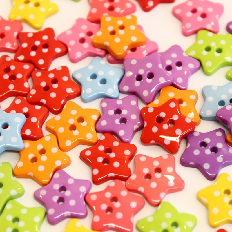 Star Buttons - Etsy