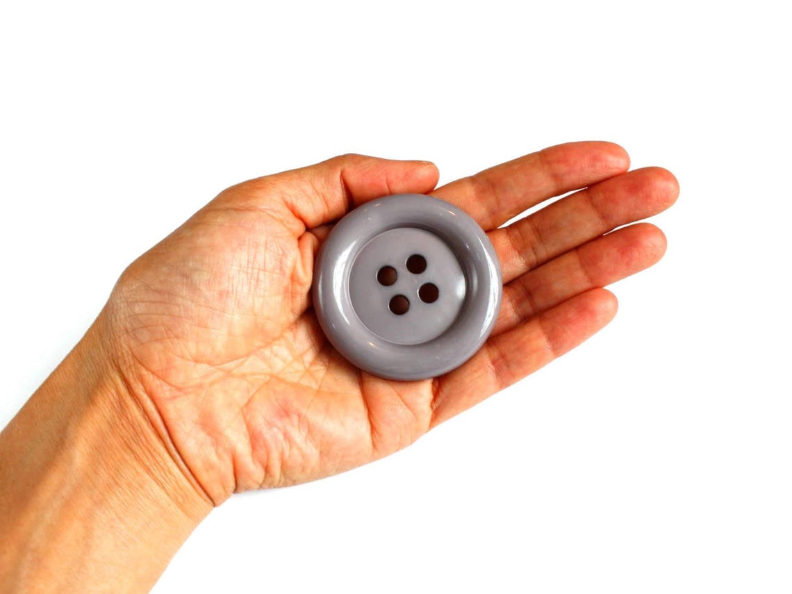 Giant BLACK Buttons, Giant Plastic Buttons 5cm, Extra Large Buttons ...