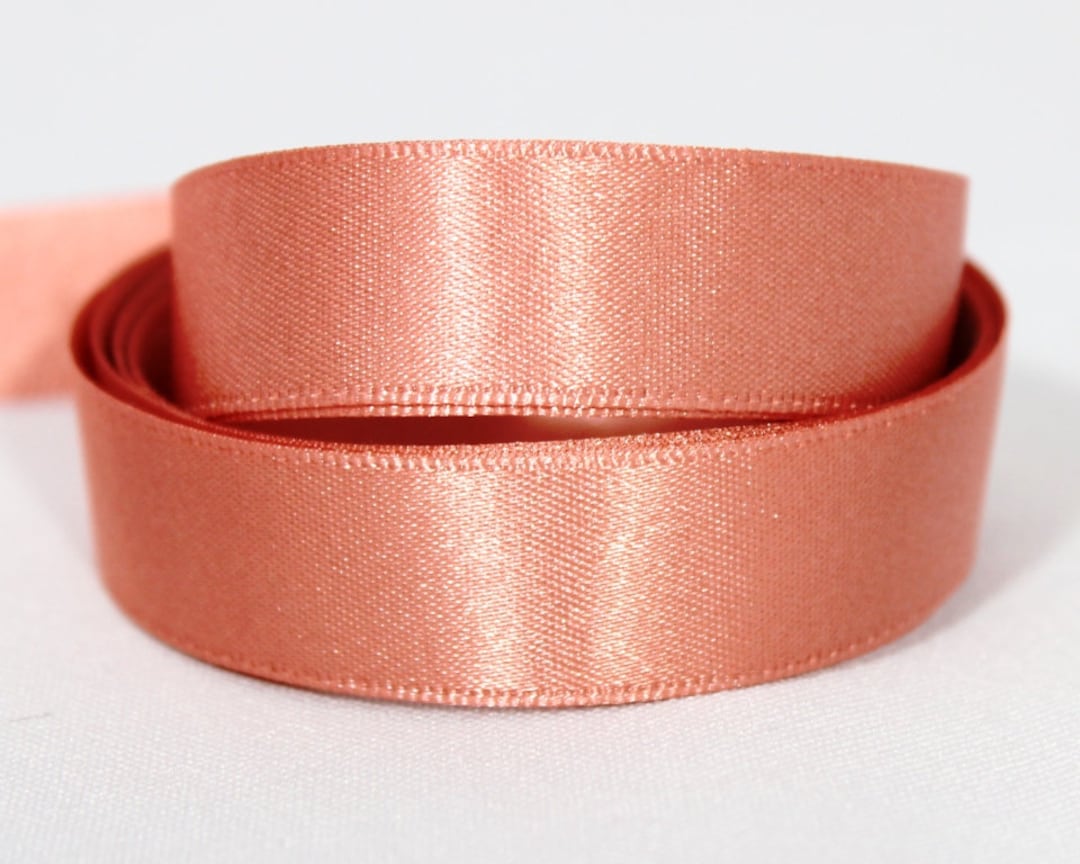 Rose Gold Ribbon, Rose Gold Satin Ribbon, Rose Gold Metallic Ribbon ...