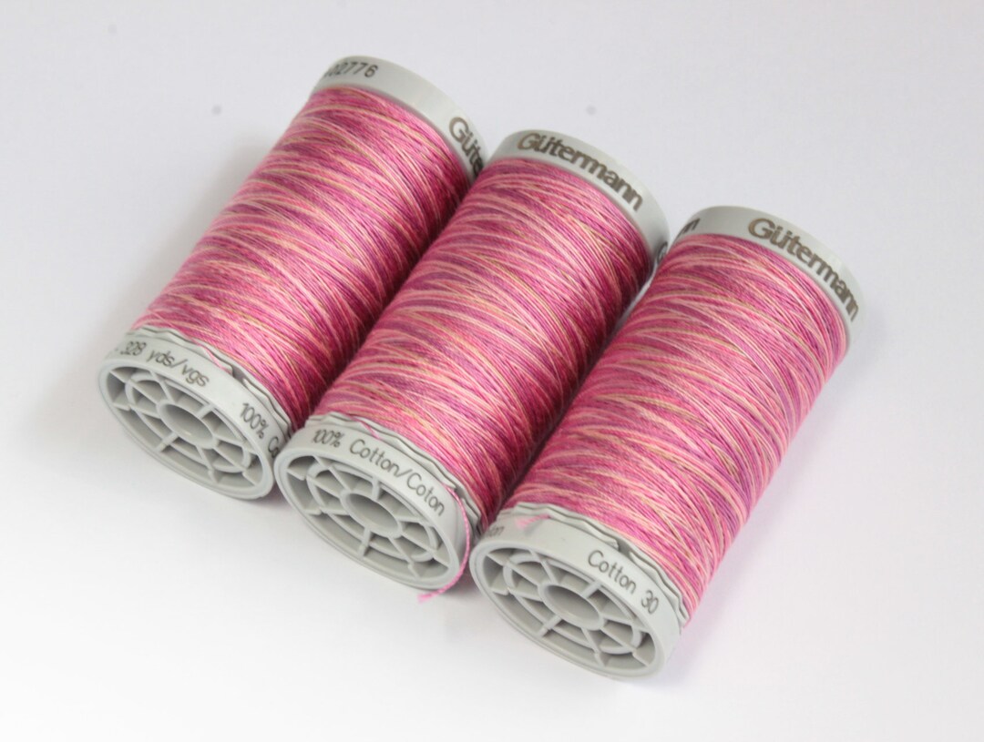 Rainbow Thread Variegated Cotton Thread Gutermann Variegated - Etsy