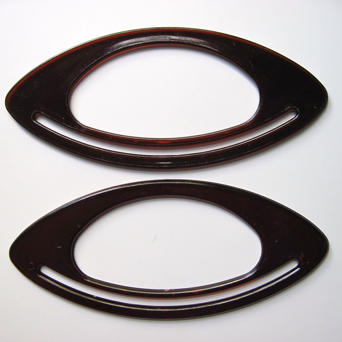Oval Bag Handles Pair of Oval Bag Handles Amber Bag Handles - Etsy