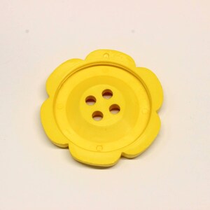 Giant Flower Buttons, Giant Yellow Flower Buttons 6.5cm, Extra Large ...