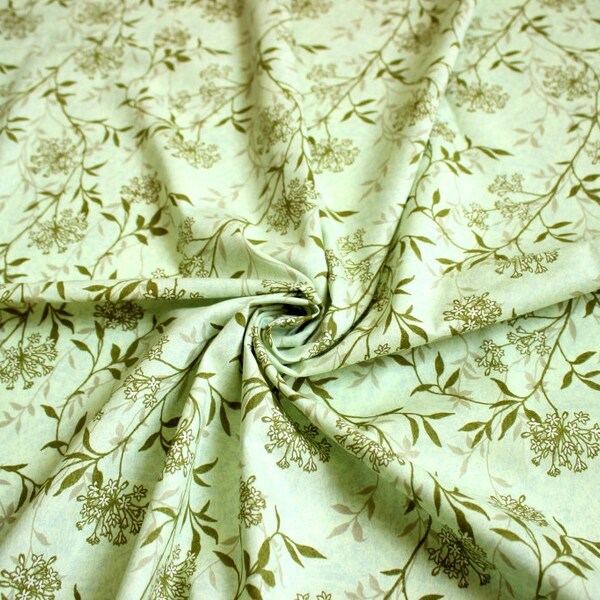 Green Leaf Fabric - Etsy