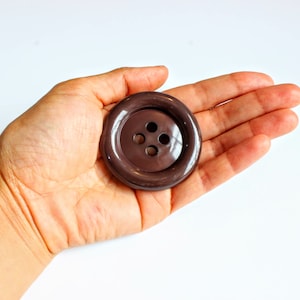 Giant BLACK Buttons, Giant Plastic Buttons 5cm, Extra Large Buttons ...