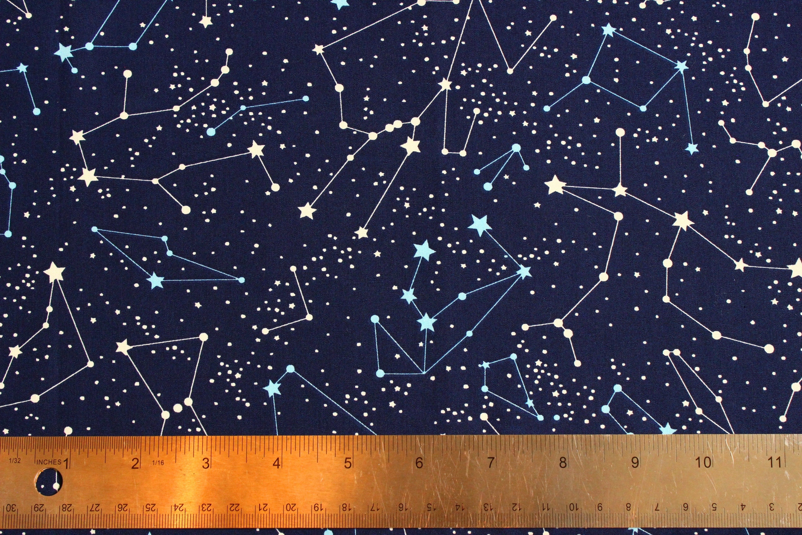 Stars and Constellations Cotton Fabric, 100% Cotton, Zodiac Print ...