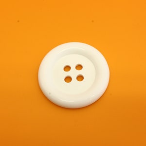 Giant WHITE Buttons, Giant Plastic Buttons 5cm, Extra Large Buttons ...
