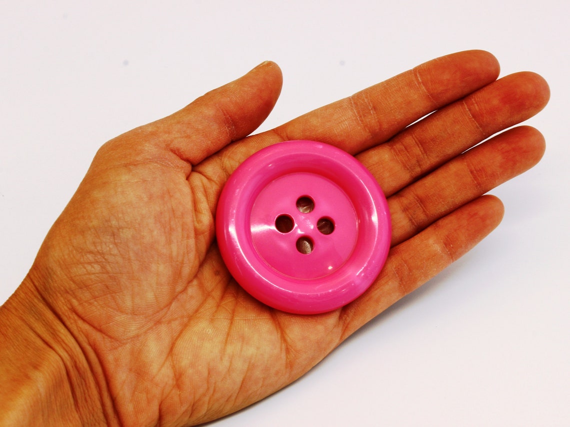 Giant WHITE Buttons Giant Plastic Buttons 5cm Extra Large - Etsy