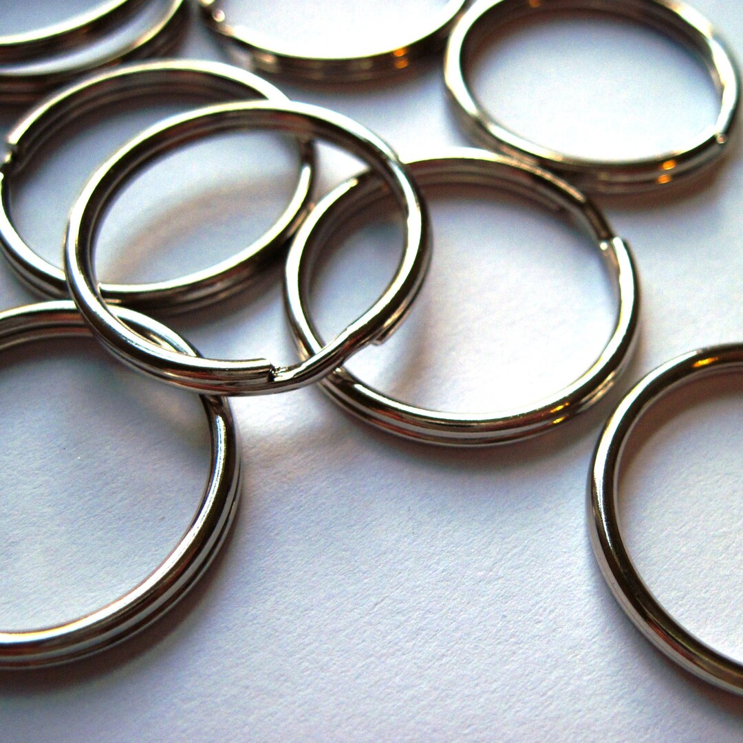 25mm Split Rings for Keyrings, 1" Split Rings, Key Fob Supplies, UK ...
