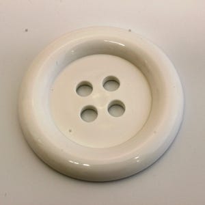 Giant WHITE Buttons, Giant Plastic Buttons 5cm, Extra Large Buttons ...