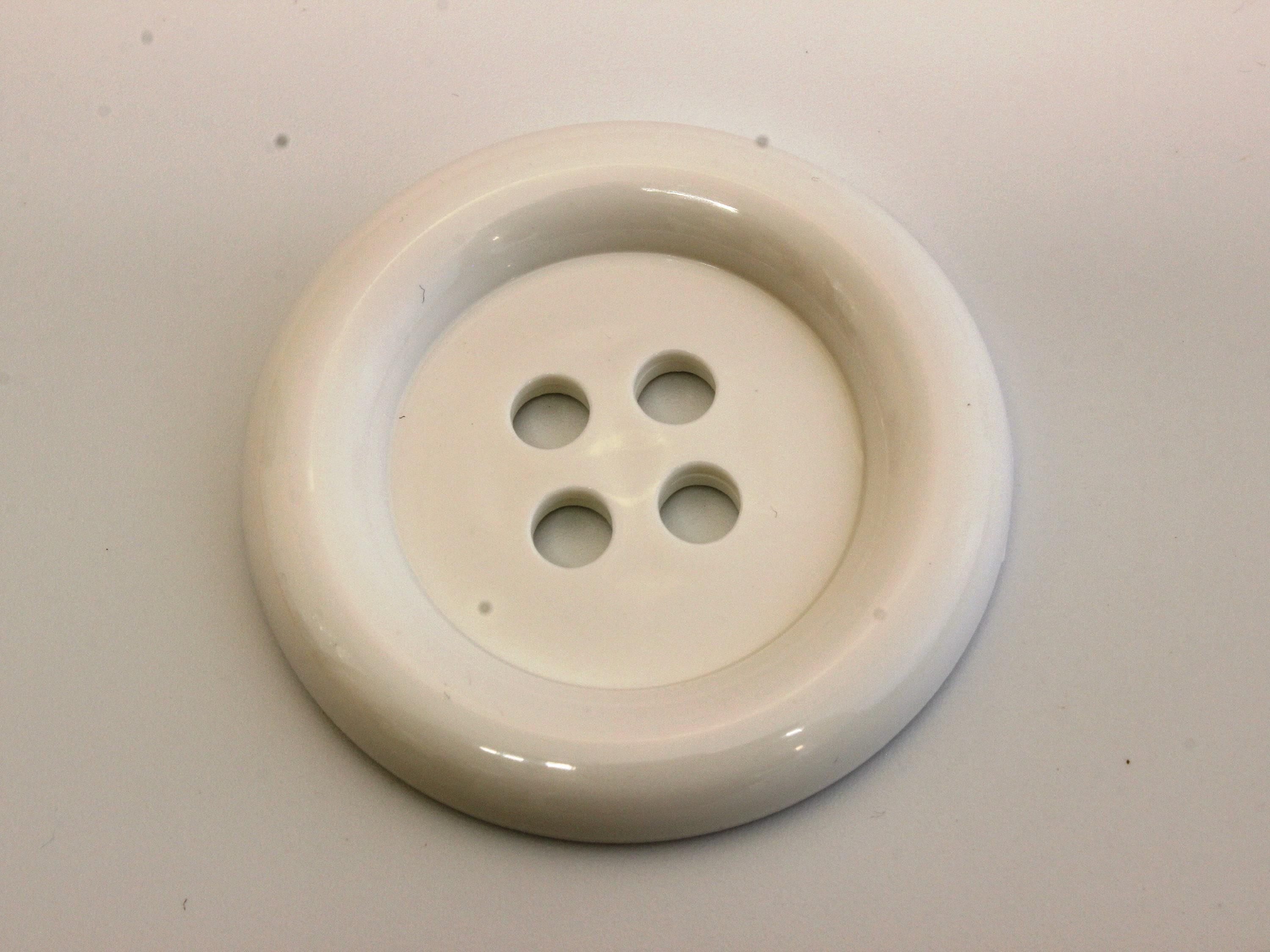 Giant WHITE Buttons, Giant Plastic Buttons 5cm, Extra Large Buttons ...