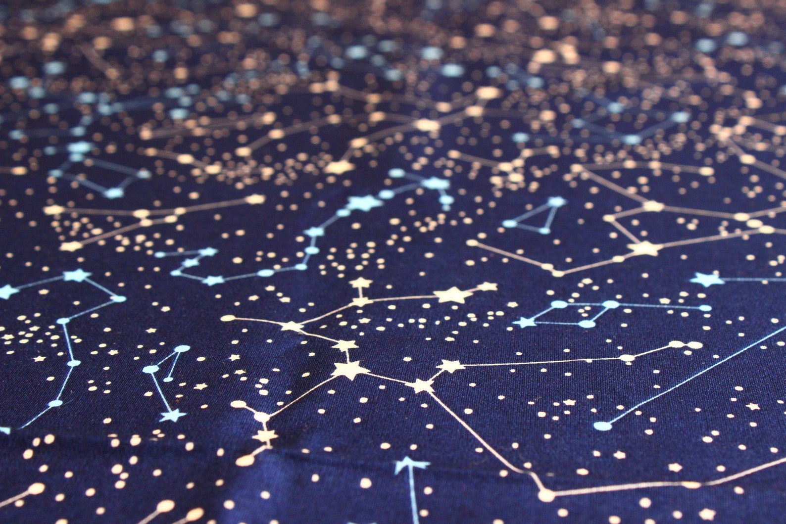 Stars and Constellations Cotton Fabric, 100% Cotton, Zodiac Print ...