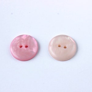Pink Mother of Pearl Buttons, Rosy Pink Mermaid Buttons, Pearly Sheen ...