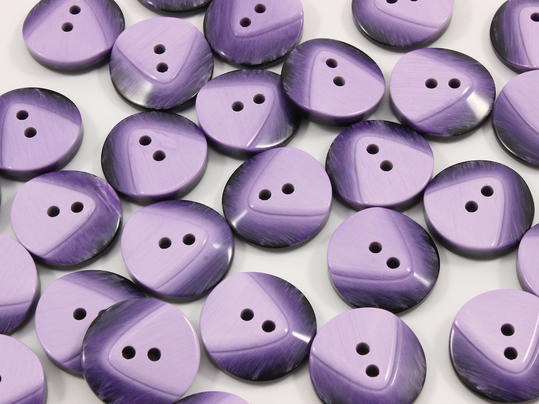 Chunky Purple Buttons, Luxury Royal Purple Coat Buttons, Two Tone ...