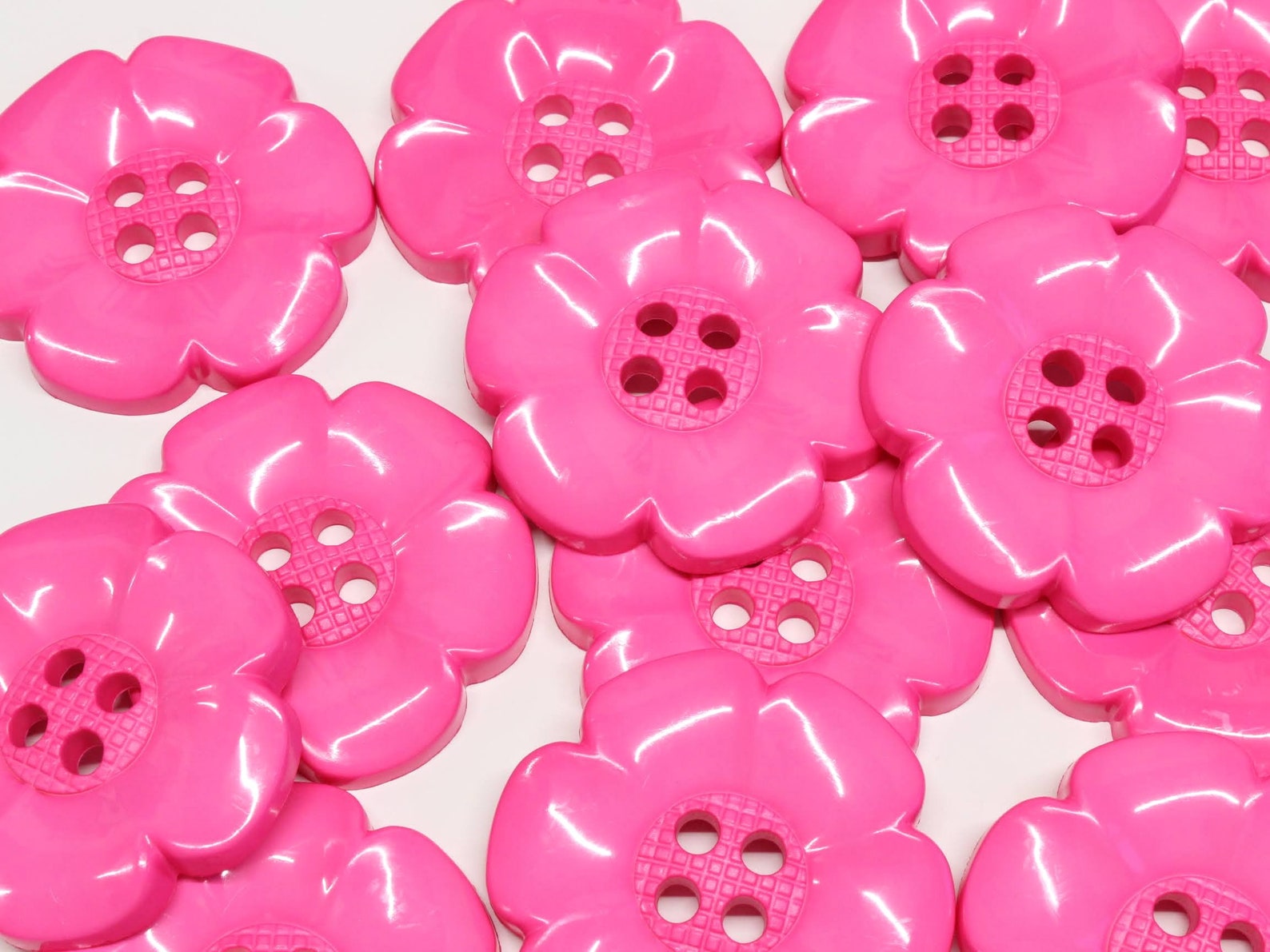 Giant Flower Buttons Giant Pink Flower Buttons 6.5cm Extra | Etsy