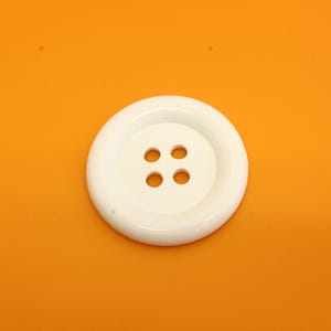 Giant WHITE Buttons, Giant Plastic Buttons 5cm, Extra Large Buttons ...
