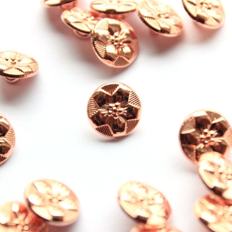 Rose gold buttons mini rose gold dress buttons rose gold | Etsy