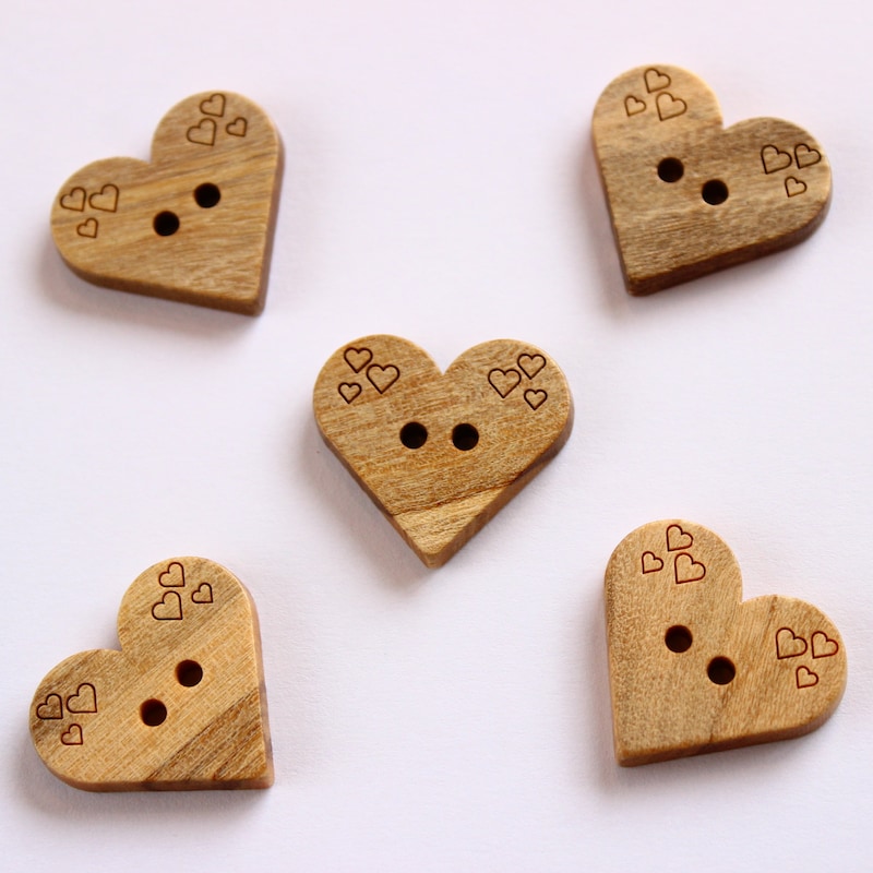 Heart Buttons - Etsy