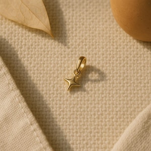 Dainty North Star Necklace Tiny Gold Sterling Silver Celestial Pendant ...