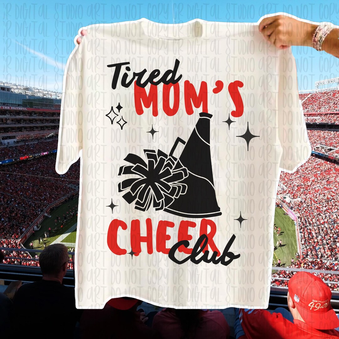 Cheer Mom Doodle Png, Cheerleading Instant Download, Trendy Cheer ...