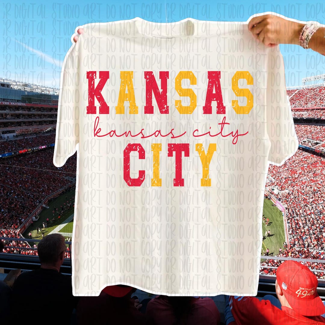 Vintage Kansas City Png, Trendy Football Collage Png, KC Game Day Png ...