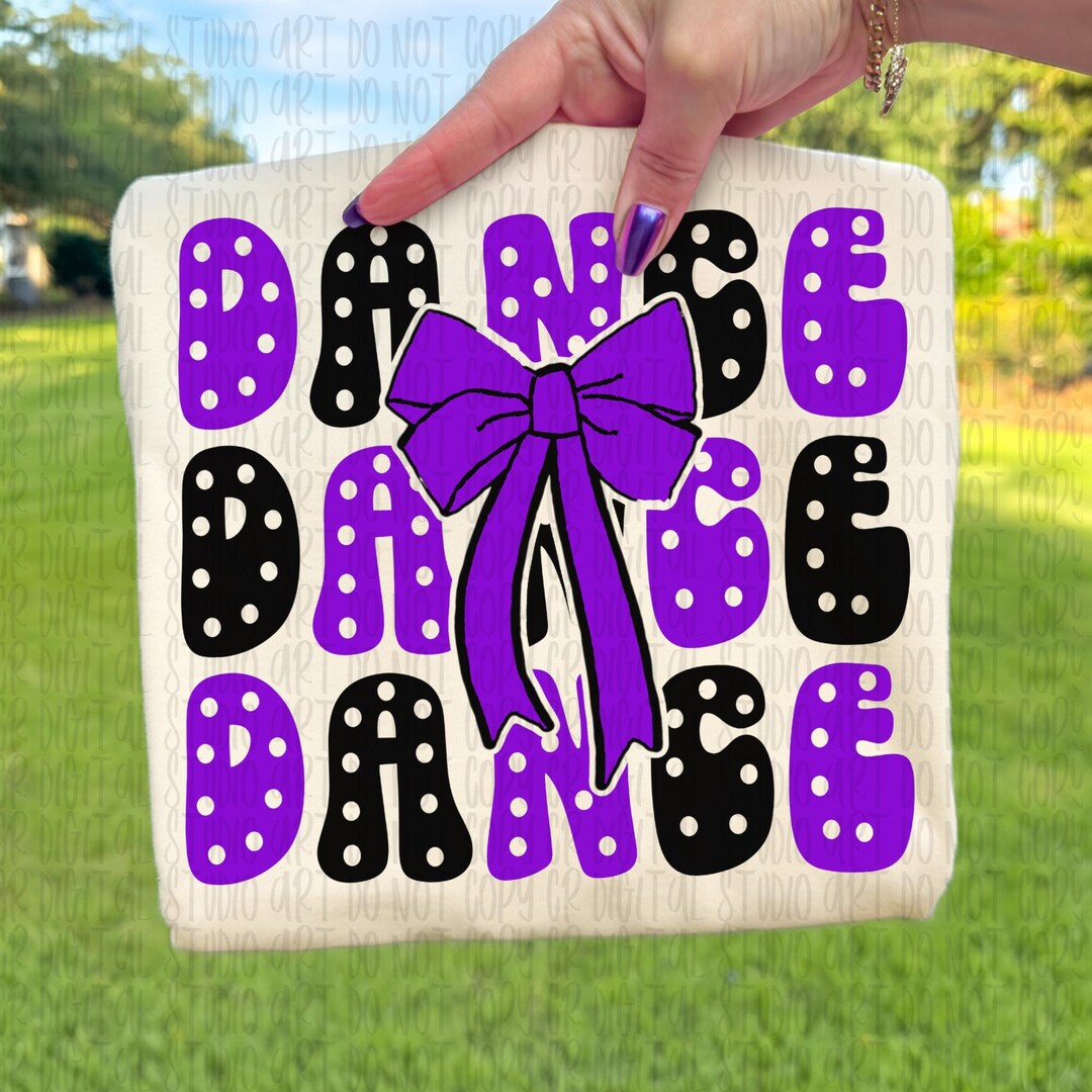 Coquette Dance PNG, Varsity Dance Mom Png, Purple Dance Team ...