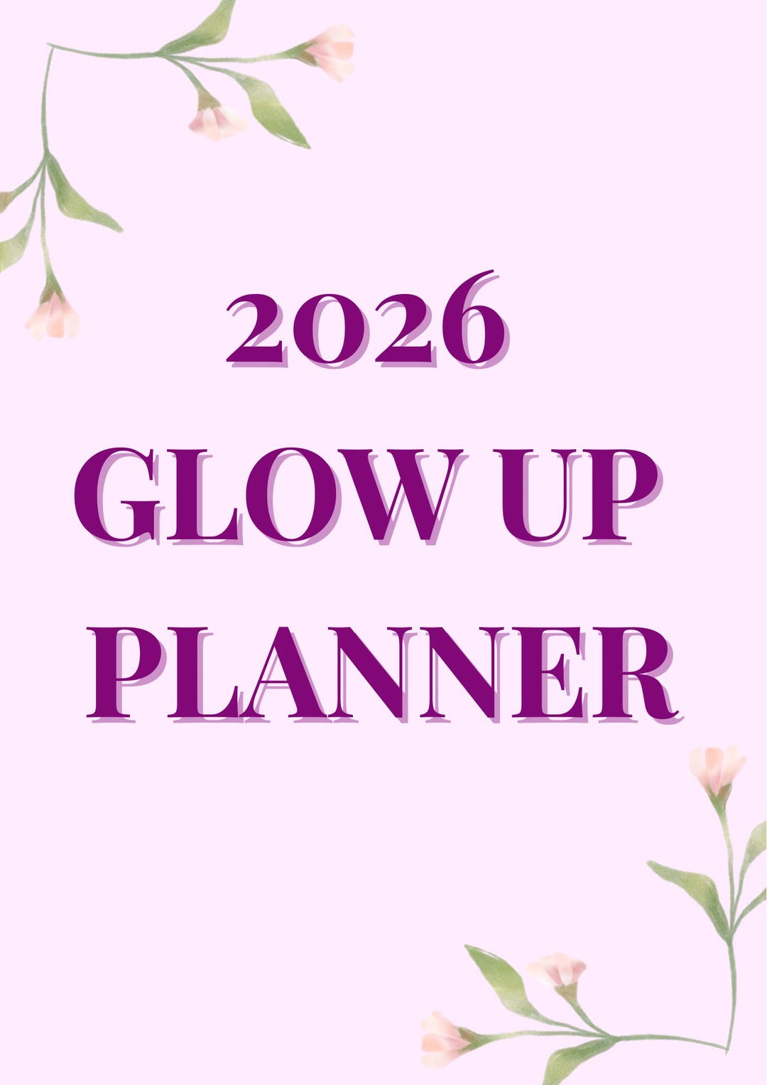 2026 Glow up Planner | Printable Daily Routine, Self-care & Habit ...