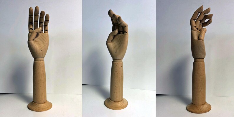 Articulated Wood Hand-perfect for Displaying Gloves or Other ...