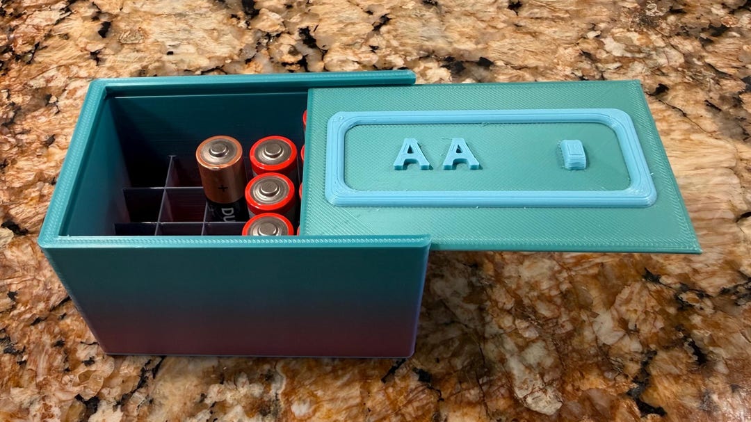 AA Battery Box - Organized Storage for 24 Batteries With Ease! - Etsy