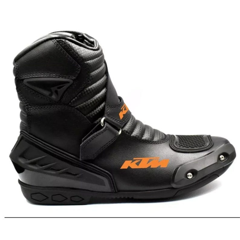 Men’s KTM Motorcycle Riding Boots Waterproof Leather Armored Touring ...