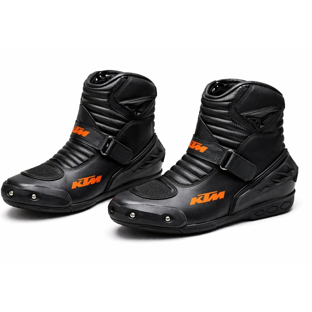Men’s KTM Motorcycle Riding Boots Waterproof Leather Armored Touring ...