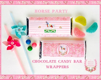CAROUSEL HORSE CANDY Bar Wrappers Printable Instant Download | Etsy
