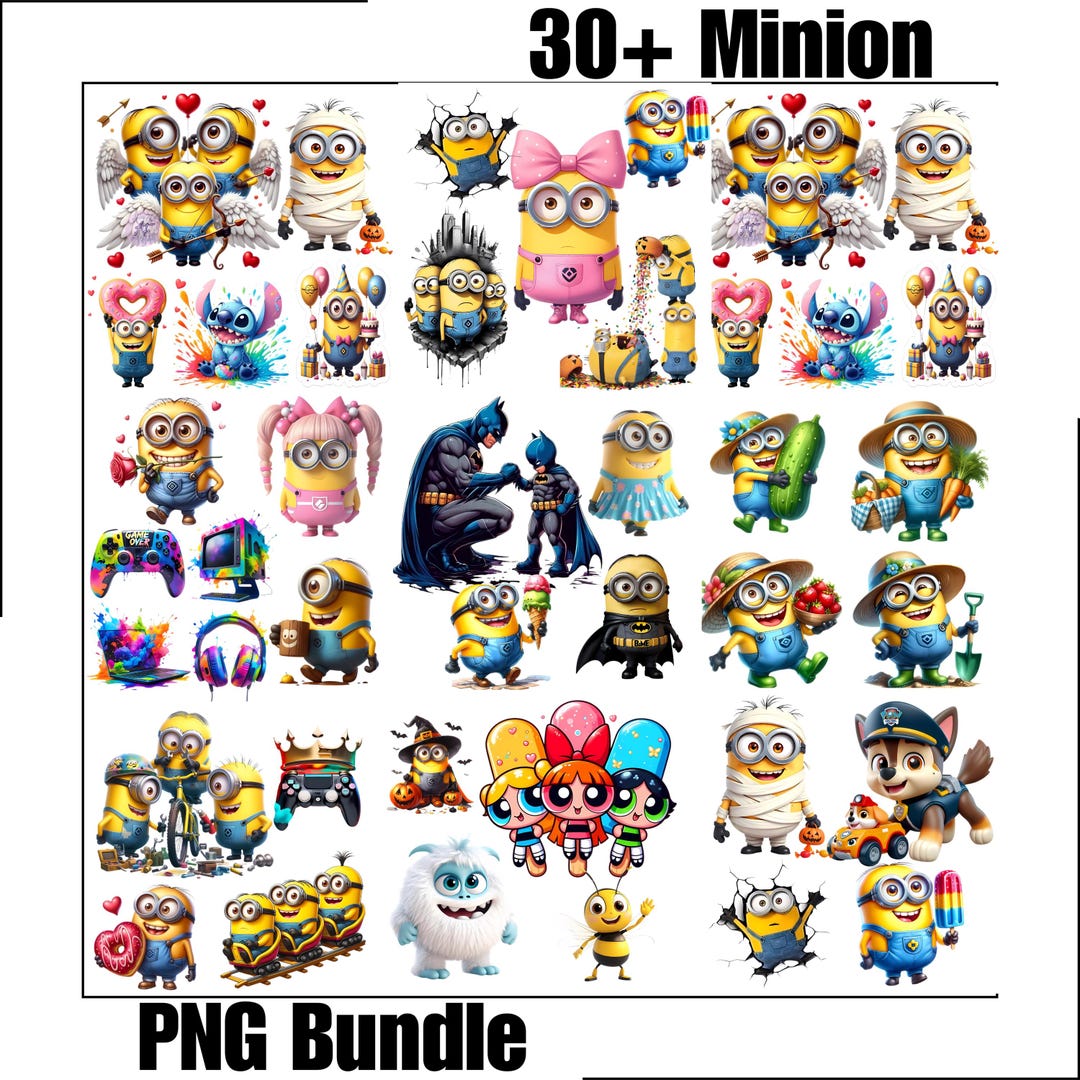 30+ Minions Svg, Minions Bundle, Minions Clipart, Minions Png, Kevin Svg, Stuart Svg, Gru Svg ...