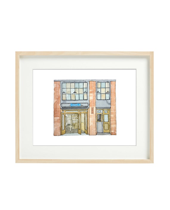 Souvla Marina San Francisco Watercolor Prints SF Drawing | Etsy