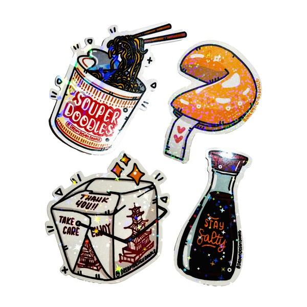 Chinese Takeout Box Stickers - Etsy Chinese Takeout Box Stickers - Etsy