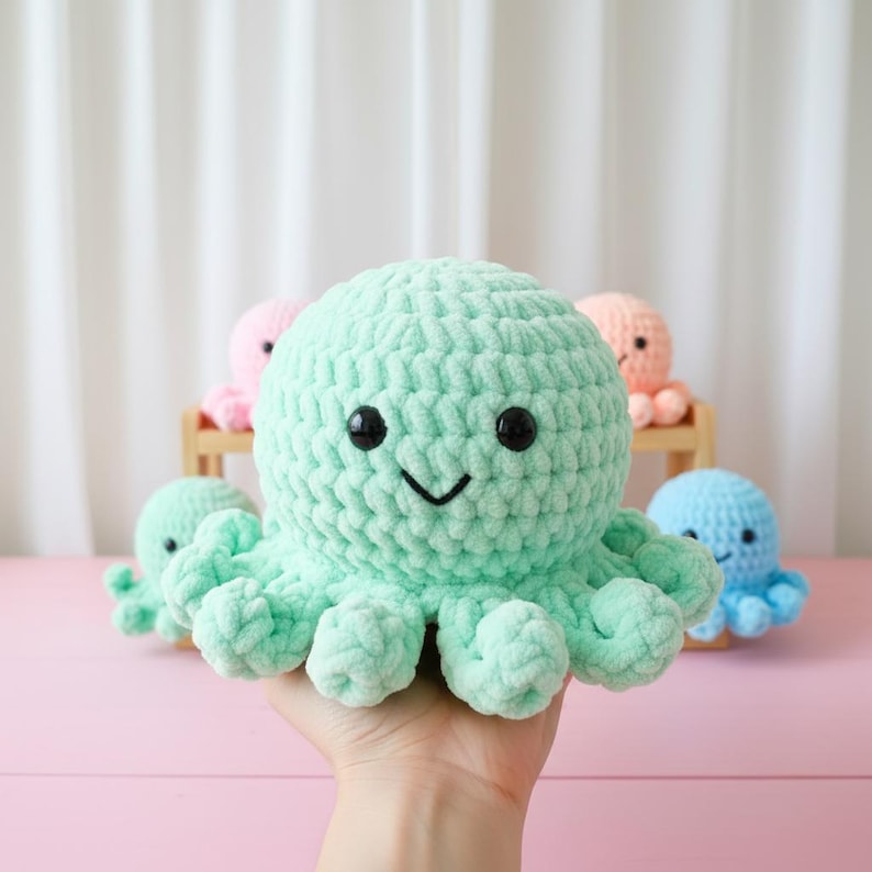 No Sew Octopus Crochet Pattern PDF | Amigurumi Plush Octopus Pattern ...