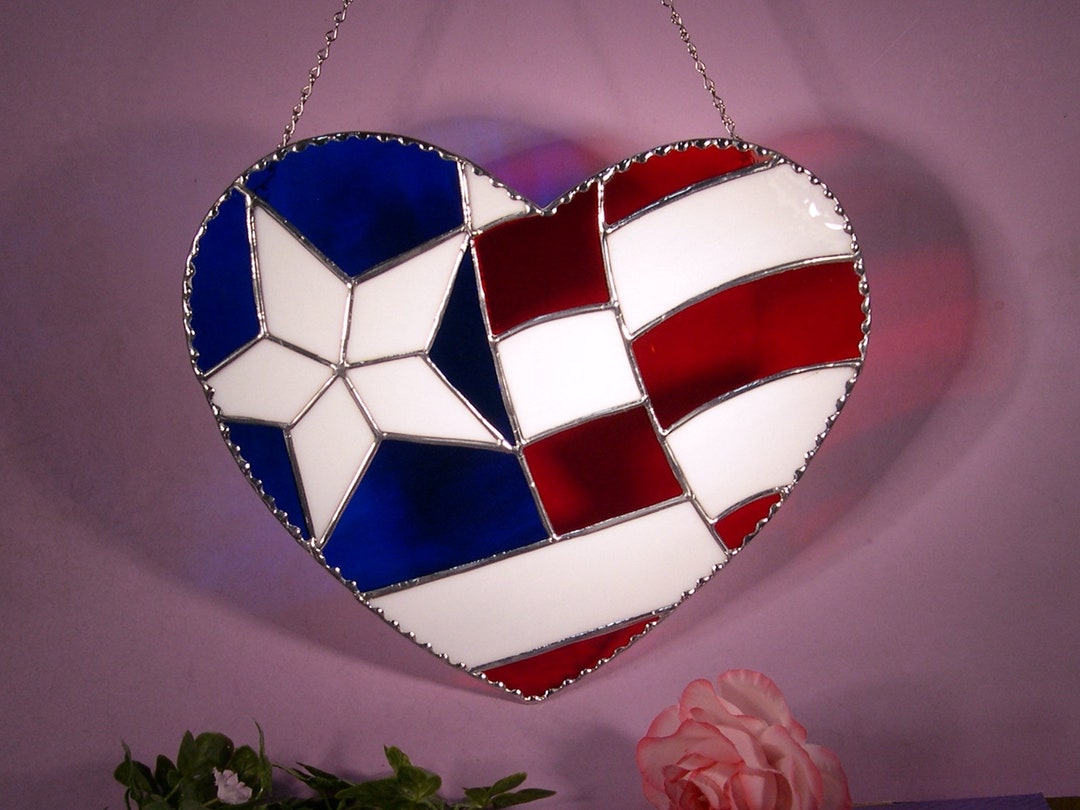 American Flag Freedom Heart - Etsy
