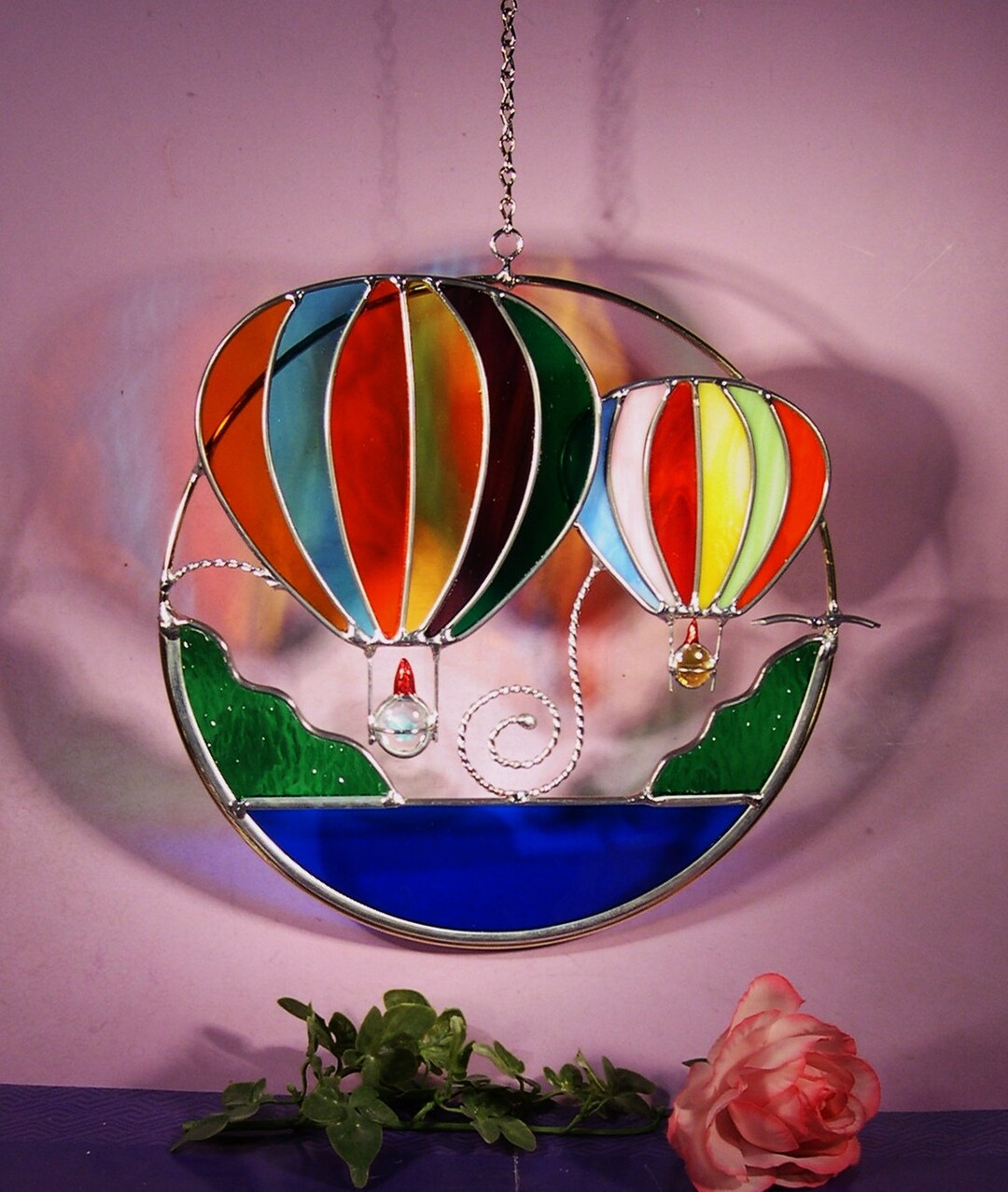 Hot Air Balloons With Sea Gull 1195 - Etsy