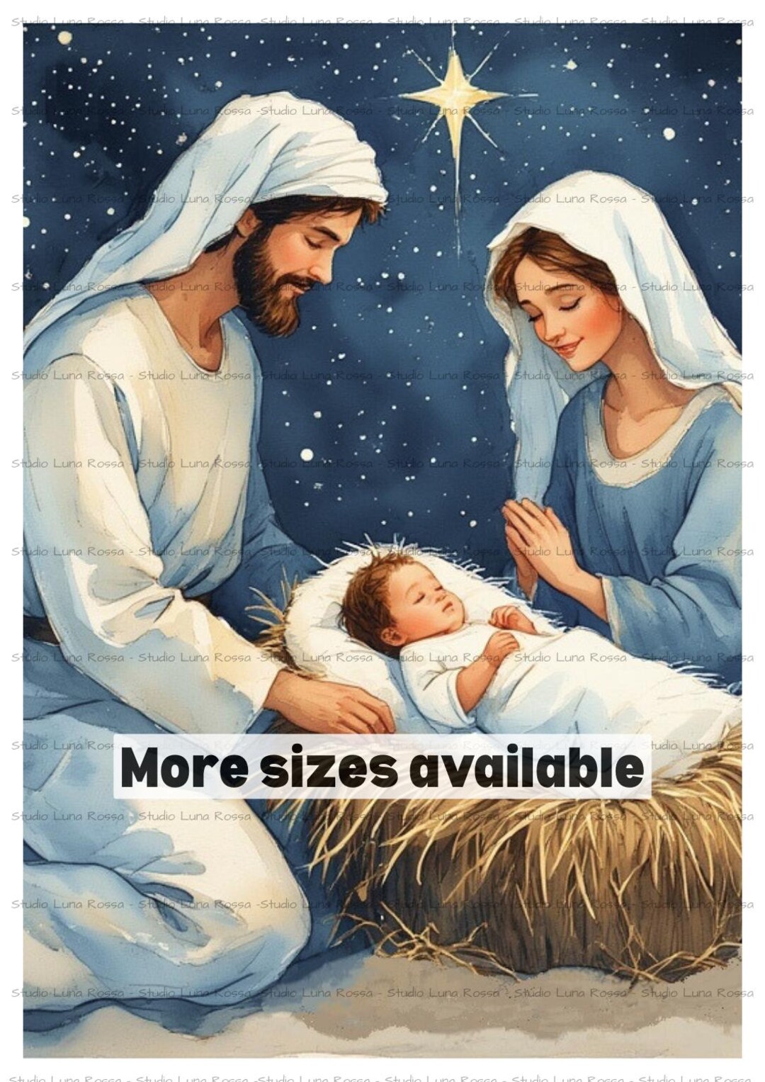 Nativity Scene #02 Decoupage Rice Paper A4, for Scrapbooks, Journals ...