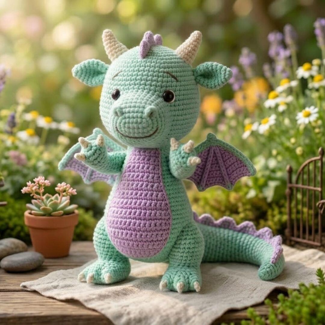 Dragon Amigurumi Crochet Pattern: Fantasy Plush Toy PDF Download - Etsy