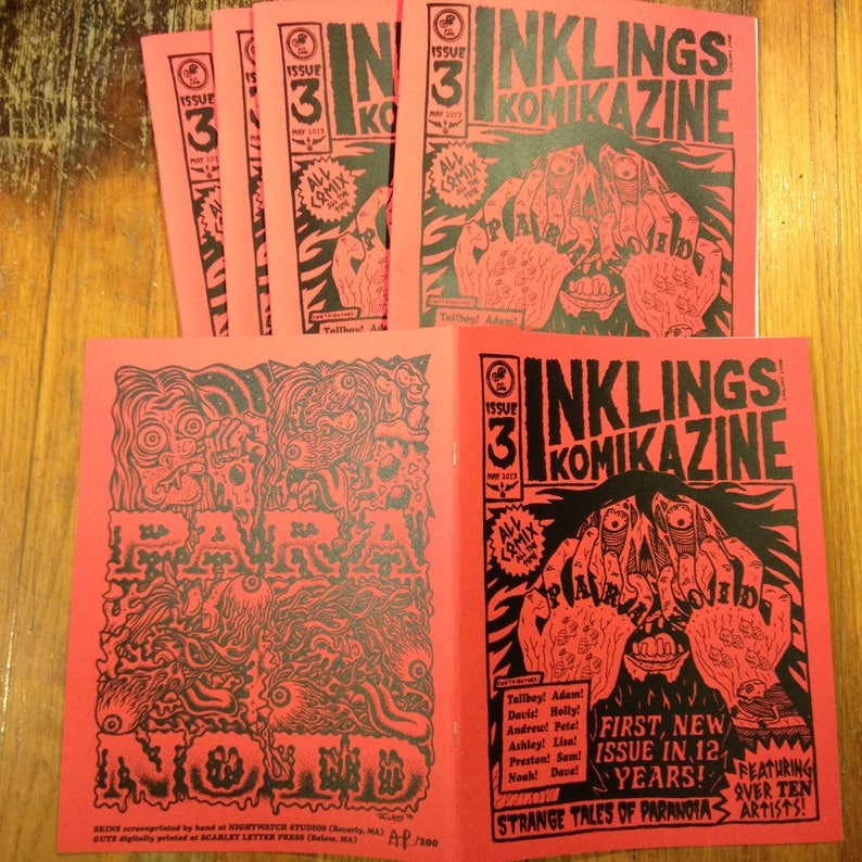 2017 INKLINGS komikazine comic zine 12 artists screen | Etsy