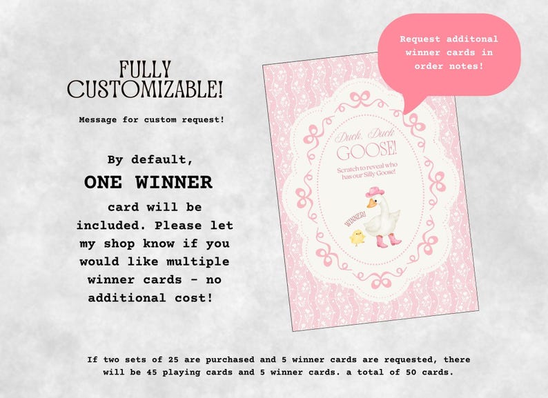 Silly Goose Baby Shower Scratch off Game, Vintage Cottage Core Duck ...