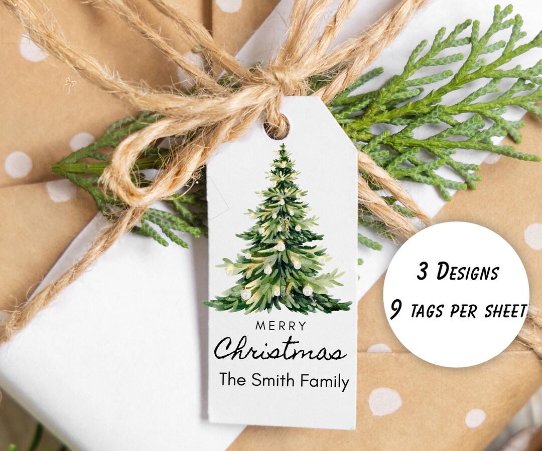 Christmas Printable Gift Tags | Winter Gift Tag Templates | Instant ...